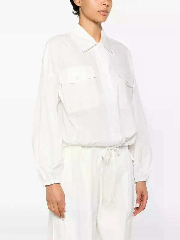 Max Mara Flap-pocket Button-up Jacket - White