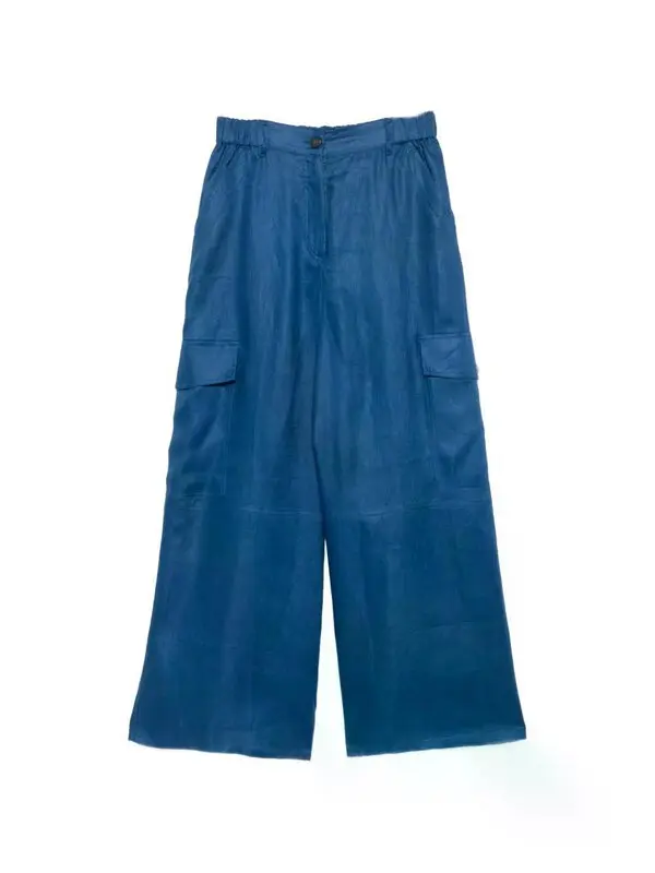 Max Mara Ifinale Wide-leg Cargo Pants - Blue