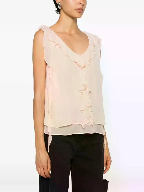 BLUGIRL Ruffled Tiered Blouse - Pink