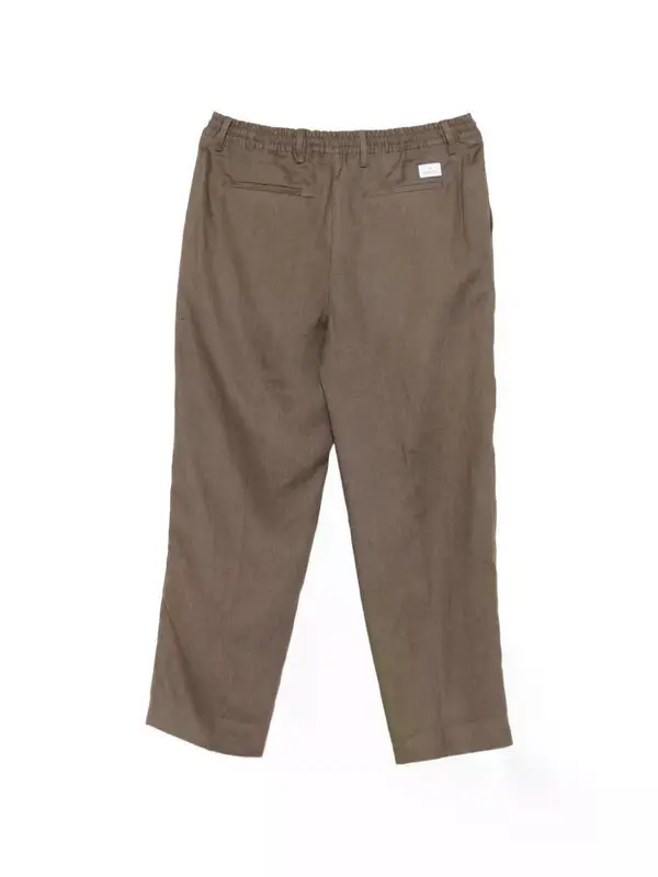 MANUEL RITZ Pleated Trousers With Drawstring Fastening - Green