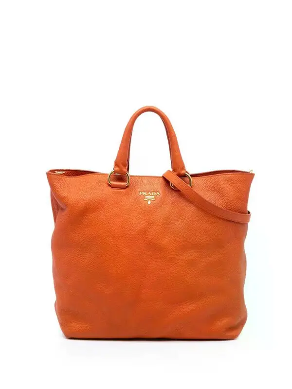 Prada Vitello Daino Open Convertible Tote Satchel 2013-2015