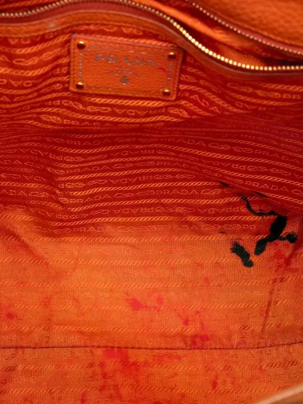 Prada Vitello Daino Open Convertible Tote Satchel 2013-2015