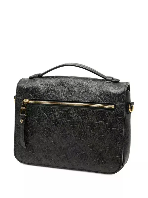 LOUIS VUITTON 2018 Monogram Empreinte Pochette Metis Satchel - Black