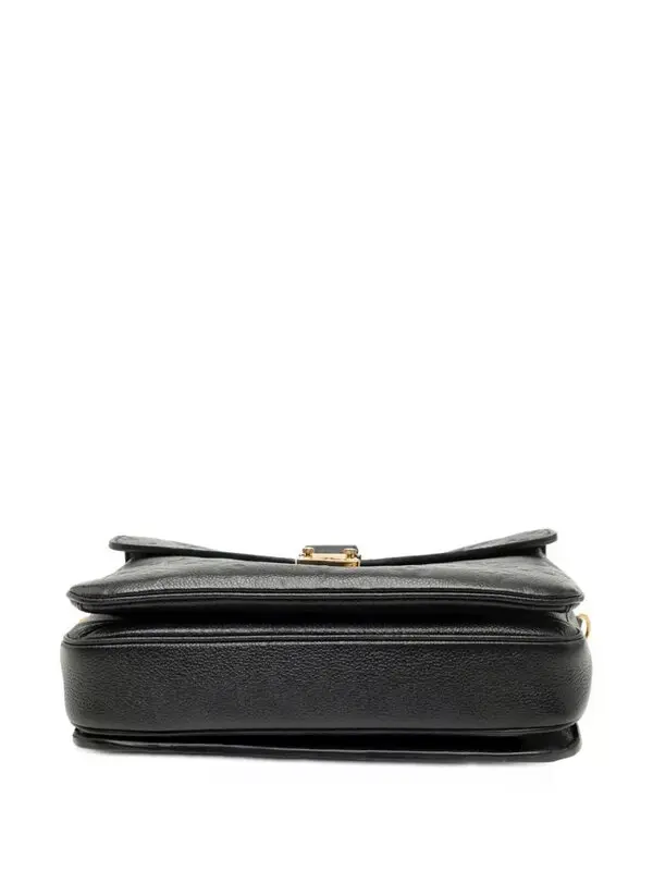 LOUIS VUITTON 2018 Monogram Empreinte Pochette Metis Satchel - Black