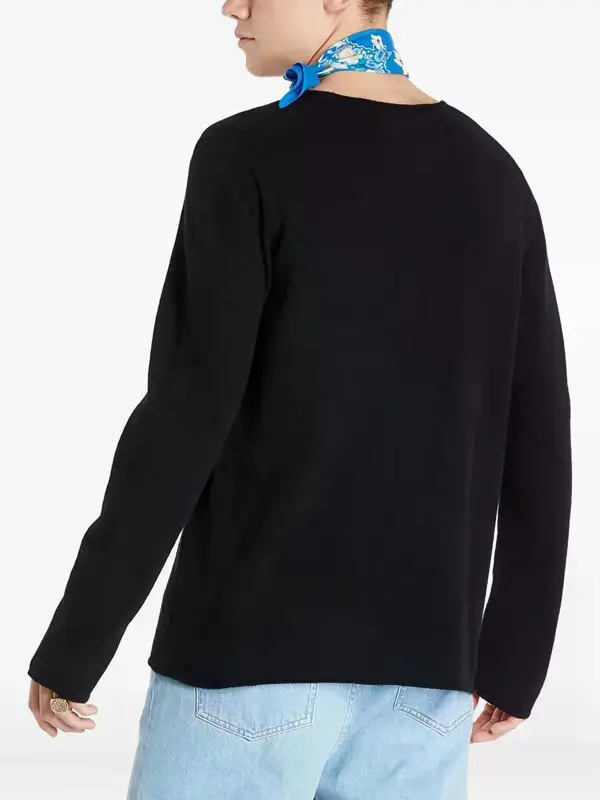 Play Comme Des Garcon Heart-patch Sweater - Black
