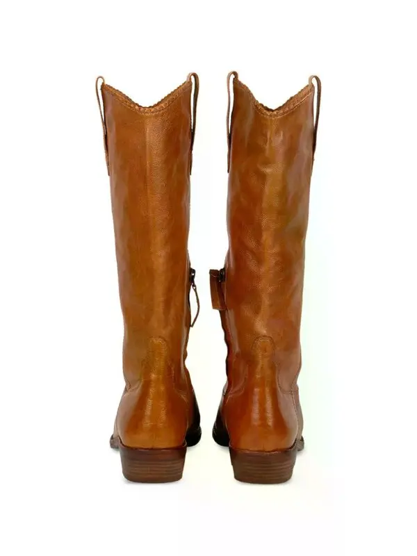ZOLFO Leather Cowboy Boots