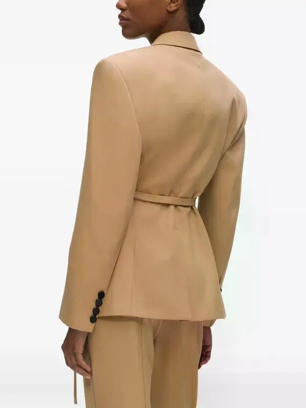 Karl Lagerfeld Tie-waist Double-breasted Blazer