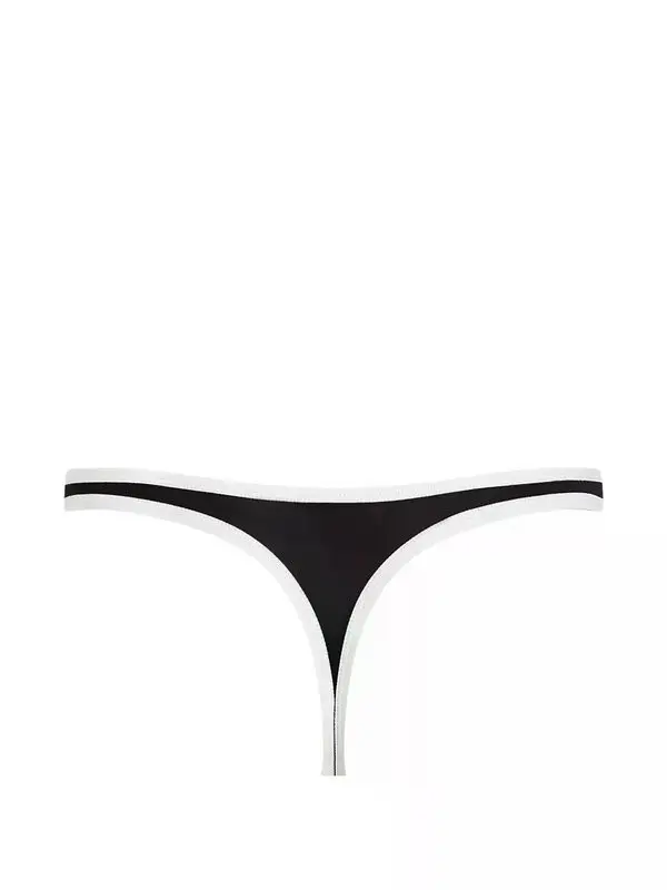 Karl Lagerfeld Logo-patch Contrast-trim Thong