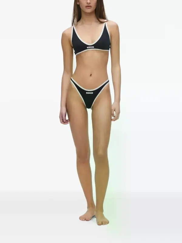 Karl Lagerfeld Monochrome High-leg Thong