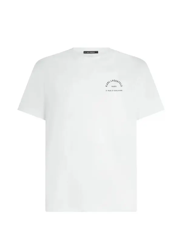 Karl Lagerfeld Rue St-guillaume Crew-neck T-shirt - White