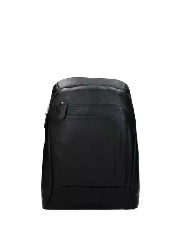 PIQUADRO Front-zip Backpack - Black
