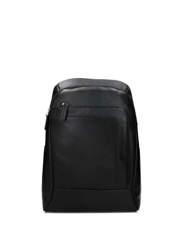 PIQUADRO Front-zip Backpack - Black