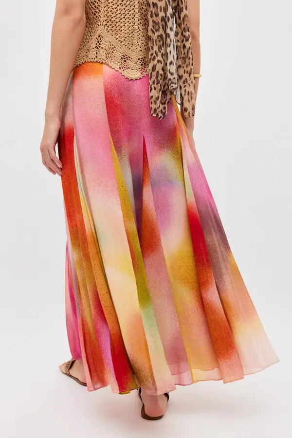 Rixo Billy Jessica Alexandra Georgette Midi Skirt By - Multi