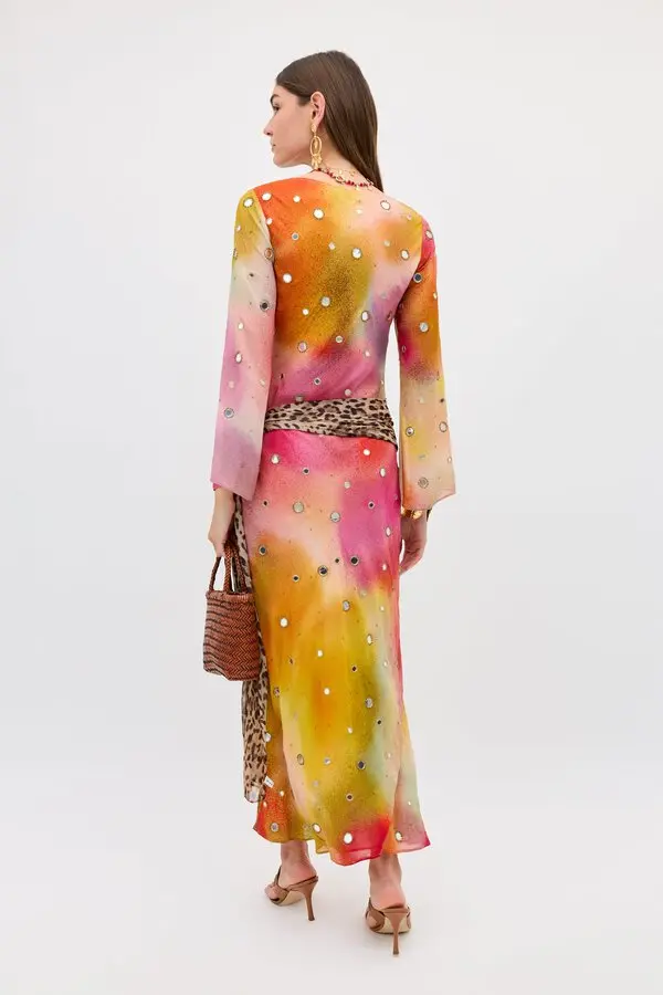 Rixo Noraya Long Sleeve Dress