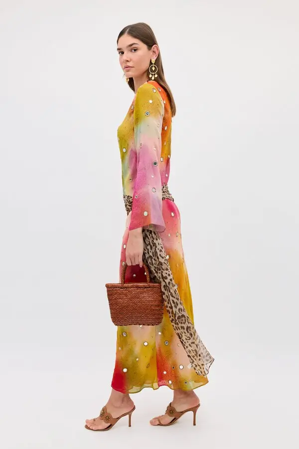 Rixo Noraya Long Sleeve Dress