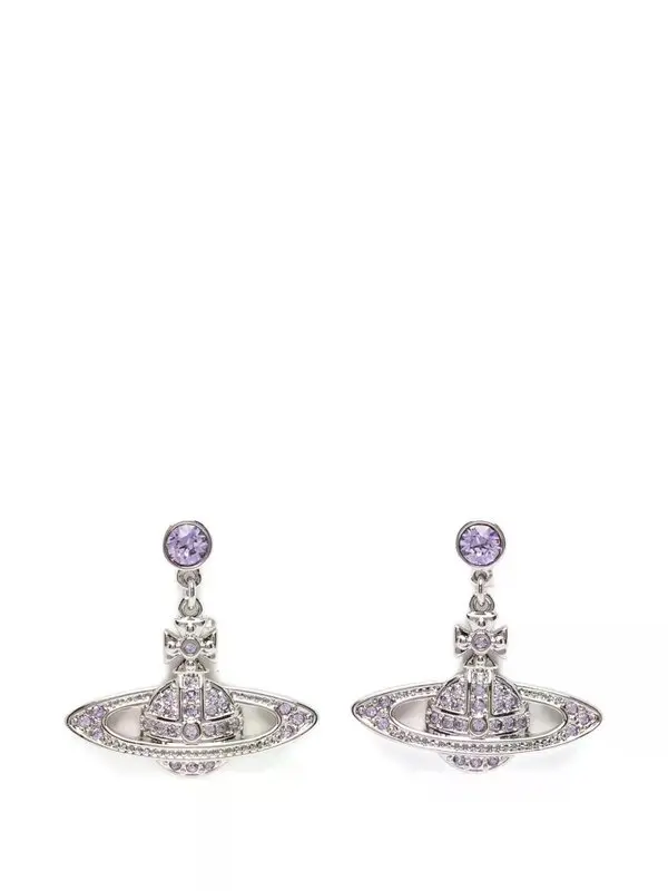 VIVIENNE WESTWOOD Mini Bas Relief Drop Earrings - Silver