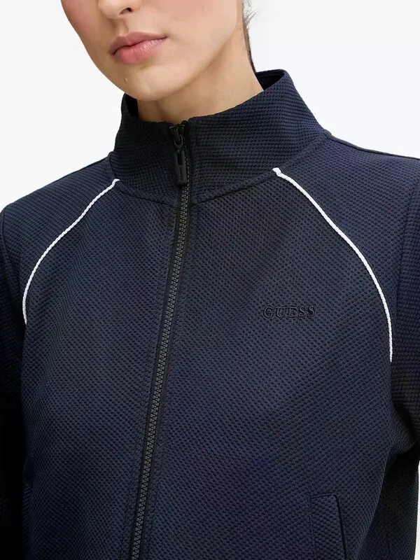 Guess Textured Zip-up Sweatshirt