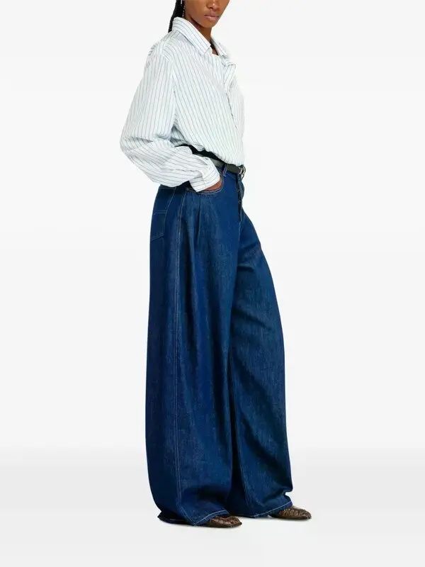 DIESEL® D-khelz High Waist Relaxed Fit Barrel Leg Jeans - Blue