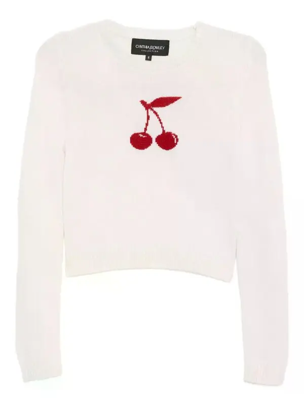 Cynthia Rowley Intarsia Cropped Sweater - Neutrals