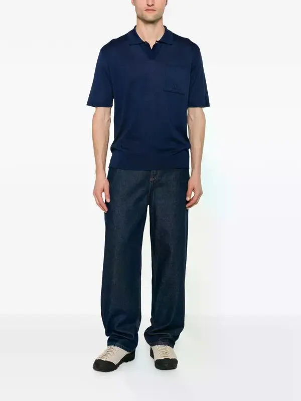 C.P. COMPANY Cotton Polo Shirt - Blue