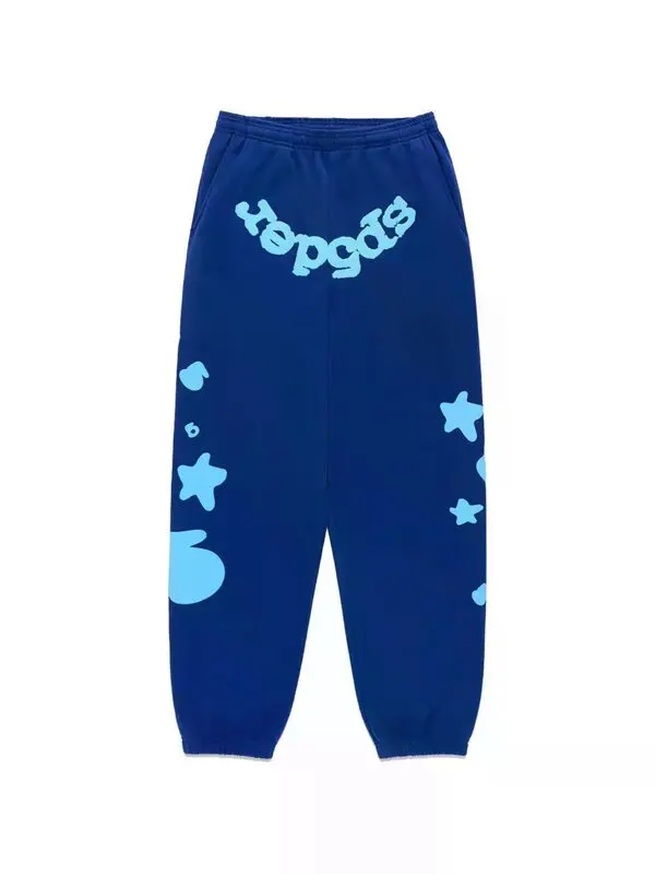 SP5DER Beluga Logo-print Track Pants - Blue
