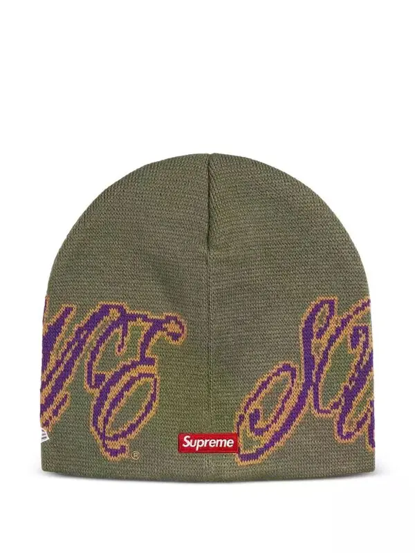 Supreme Cursive Beanie - Green