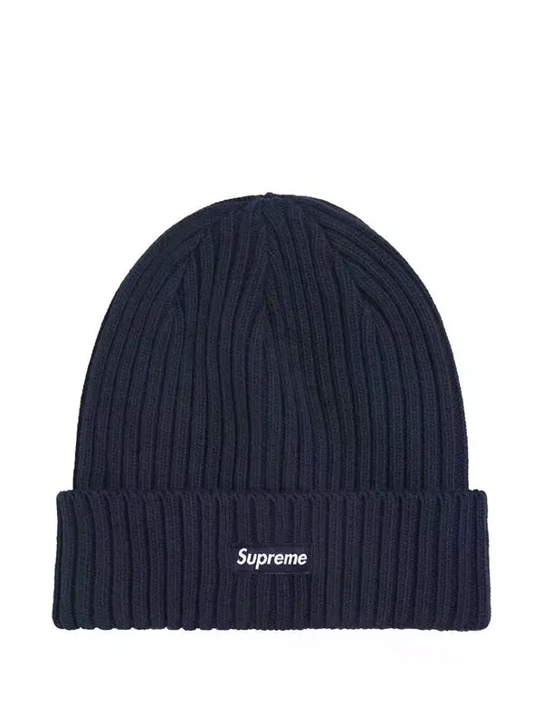 Supreme Overdyed Ribbed Beanie Hat - Blue