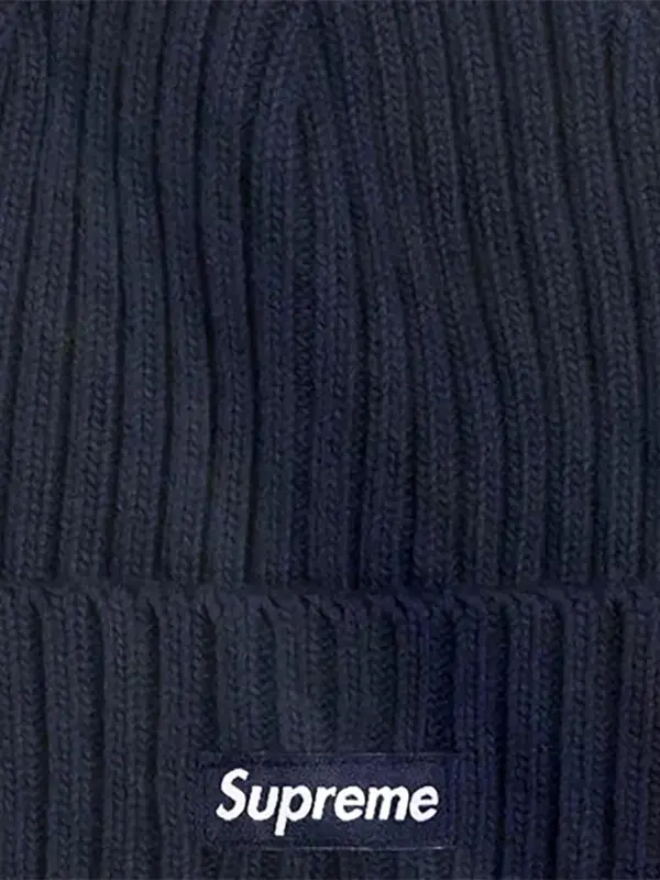 Supreme Overdyed Ribbed Beanie - Blue