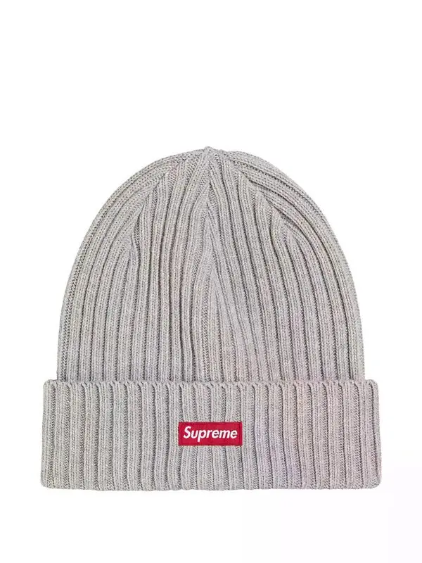 Supreme Overdyed Ribbed Beanie Hat - Grey