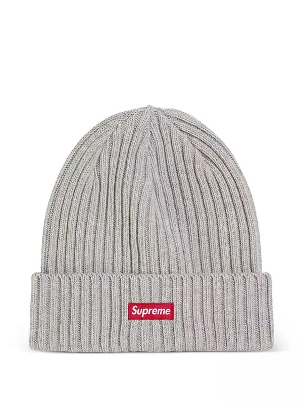 Supreme Overdyed Ribbed Beanie - Grey