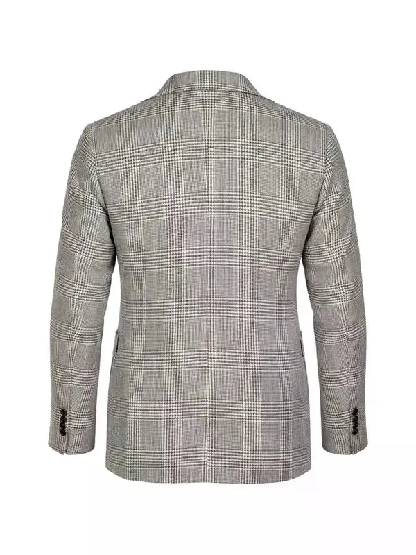SARTORIO NAPOLI Prince Of Wales Sport Blazer - Brown
