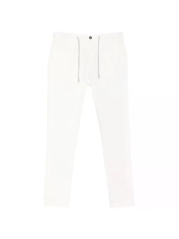 Eleventy Drawstring-waist Trousers - White