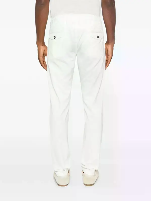 Eleventy Drawstring-waist Trousers - White