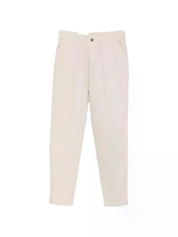 Eleventy Elasticated-waist Chino Trousers - Neutrals