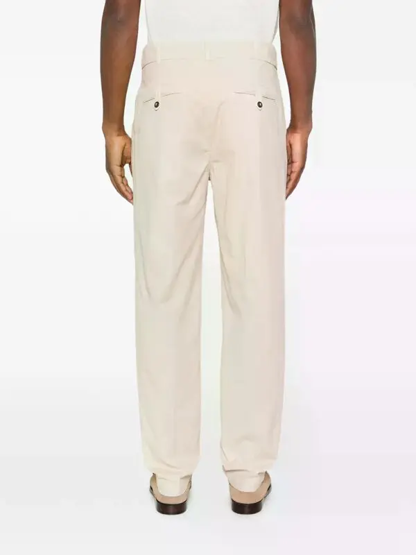 Eleventy Elasticated-waist Chino Trousers - Neutrals