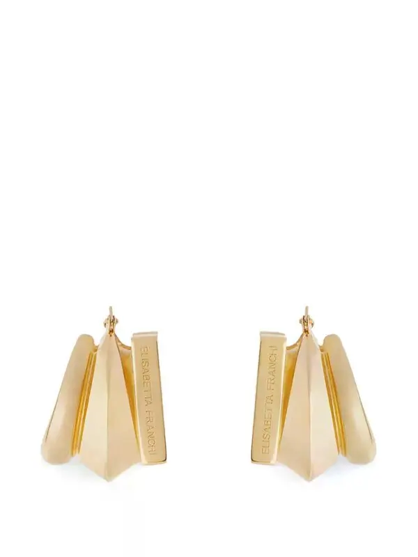 Elisabetta Franchi Crystal-embellished Earrings - Gold