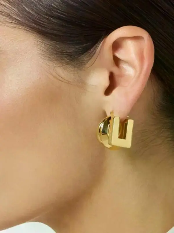 Elisabetta Franchi Crystal-embellished Hoop Earrings