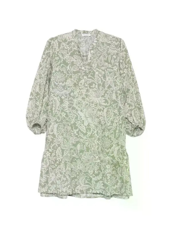 Marc O'polo Floral-print Mini Dress - Green
