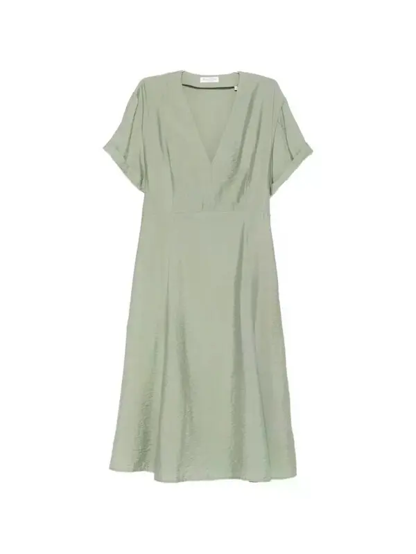 Marc O'polo V-neck Mididress - Green
