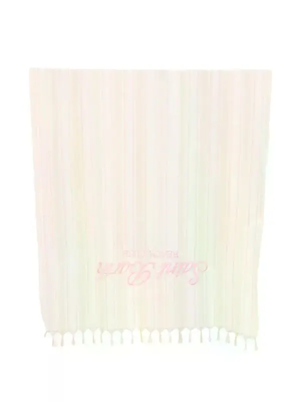 MC2 SAINT BARTH Striped Beach Towel - Neutrals