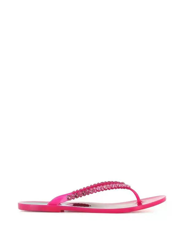 Menghi Crystal-embellished Flip-flops