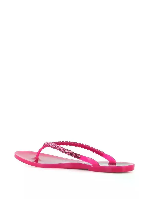 Menghi Crystal-embellished Flip-flops
