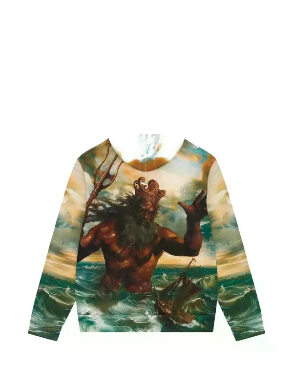 DENIM TEARS Poseidon's Revenge Zip-up Hoodie