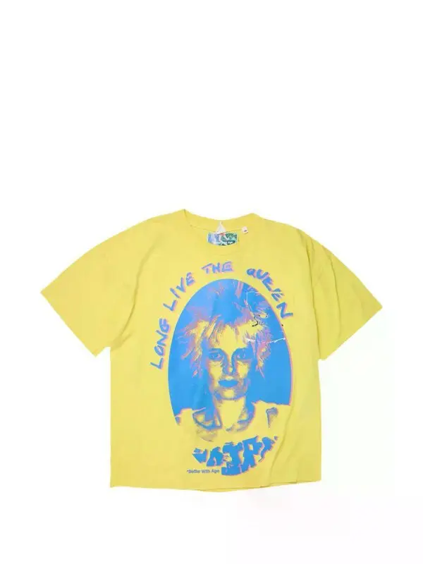 BETTER WITH AGE Vivienne Graphic-print T-shirt - Yellow