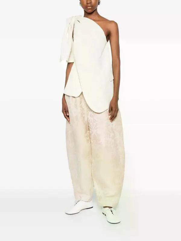 UMA WANG Jacquard Pleated Trousers