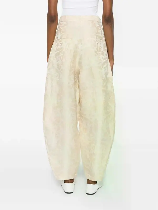 UMA WANG Jacquard Pleated Trousers
