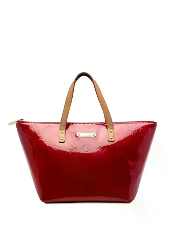LOUIS VUITTON Monogram Vernis Bellevue Pm Handbag - Red