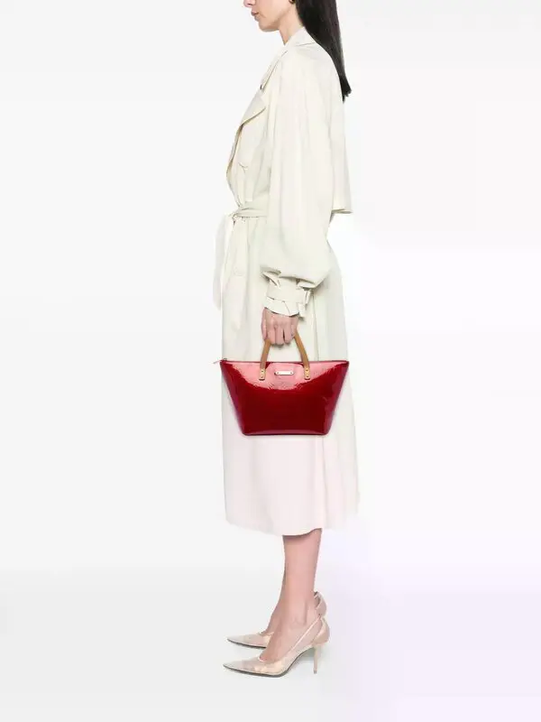 LOUIS VUITTON Monogram Vernis Bellevue Pm Handbag - Red