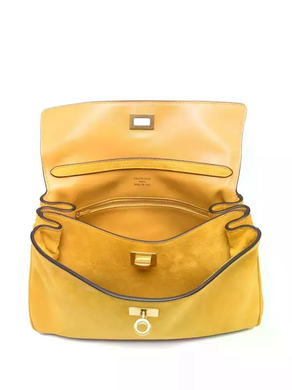 Balenciaga Small Rodeo Suede Tote - Yellow