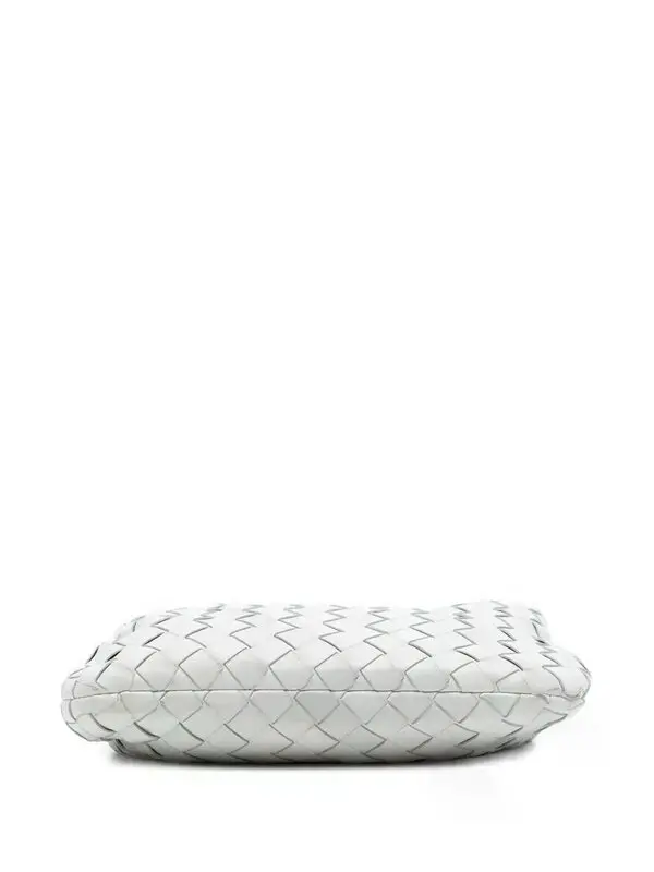 Bottega Veneta Mini Nappa Intrecciato Jodie Hobo Bag - White